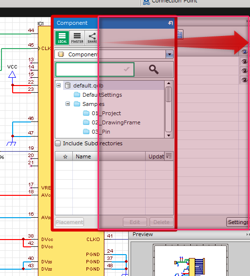 Quadcept - Changing the Window Layout (Docking/Floating)